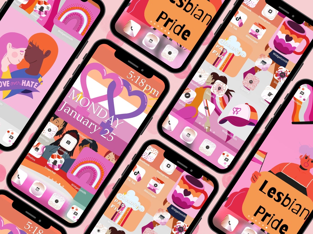 Lesbian Pride iPhone Icon Pack Ios - Etsy