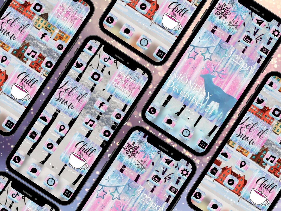 Winter Snow iPhone Icon Pack Ios - Etsy
