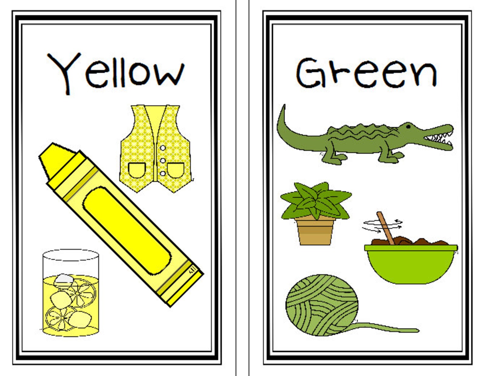 Color Wall Cards, Flashcards, Preschool, Kindergarten - Etsy