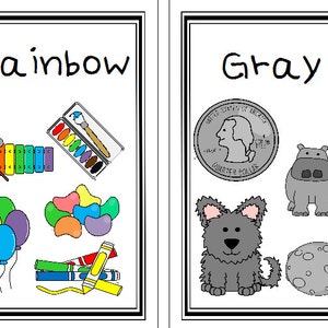 Color Wall Cards, Flashcards, Preschool, Kindergarten - Etsy