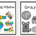 Color Wall Cards, Flashcards, Preschool, Kindergarten - Etsy