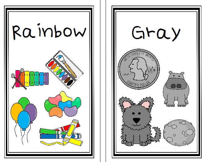 Color Wall Cards, Flashcards, Preschool, Kindergarten - Etsy