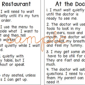 Social Skills Cards, Special Needs, Social Rules - Etsy