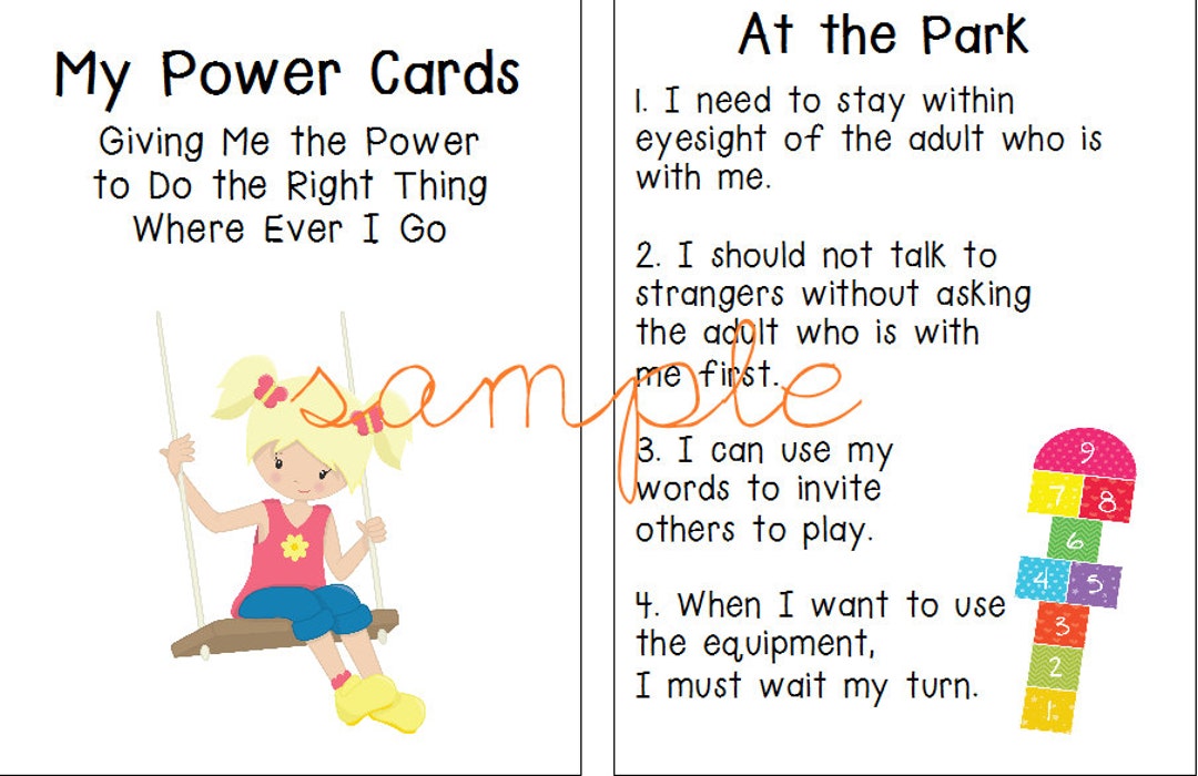 Social Skills Cards, Special Needs, Social Rules - Etsy
