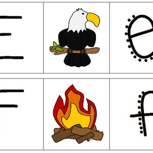 Alphabet Puzzle Cards, ABC Matching, Alphabet Beginning Sounds Cards - Etsy