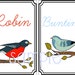 Bird Wall Cards, Learn Bird Names, Bird Artwork, Digital Download - Etsy