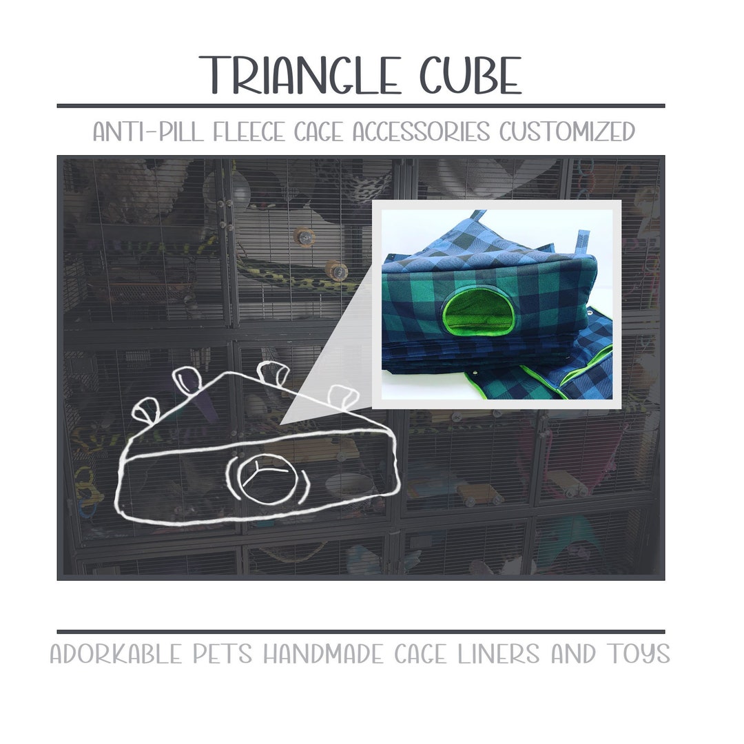 Triangle Cube | Anti-pill Fleece Hide - Etsy