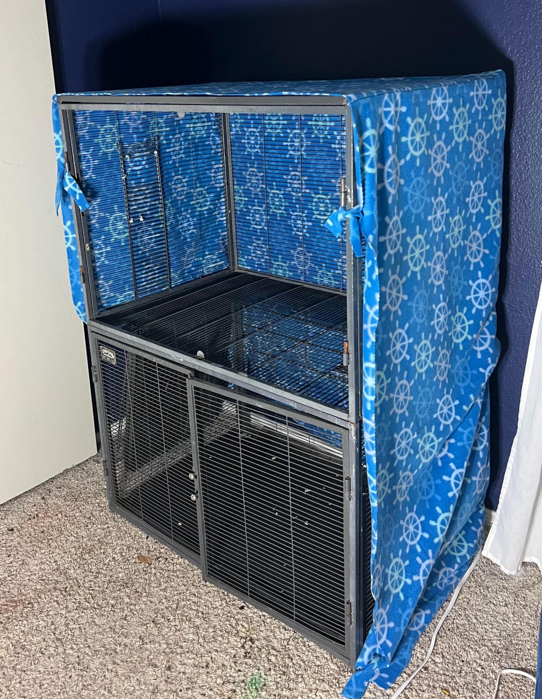 Anchors Cage Cover NO FRONT Ready to Ship for the Critter Nation Cages ...