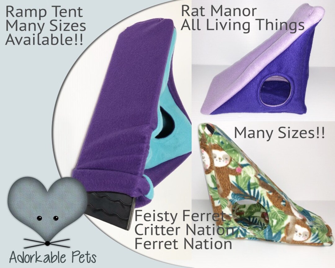 Small Animal Cage Ramp Cover Tent, Critter & Ferret Nation, Feisty ...