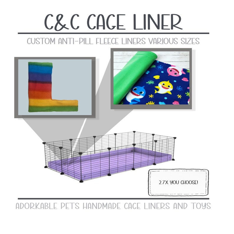 C&C Cage Liner | Guinea Pig Fleece Cage Liners - Etsy Australia