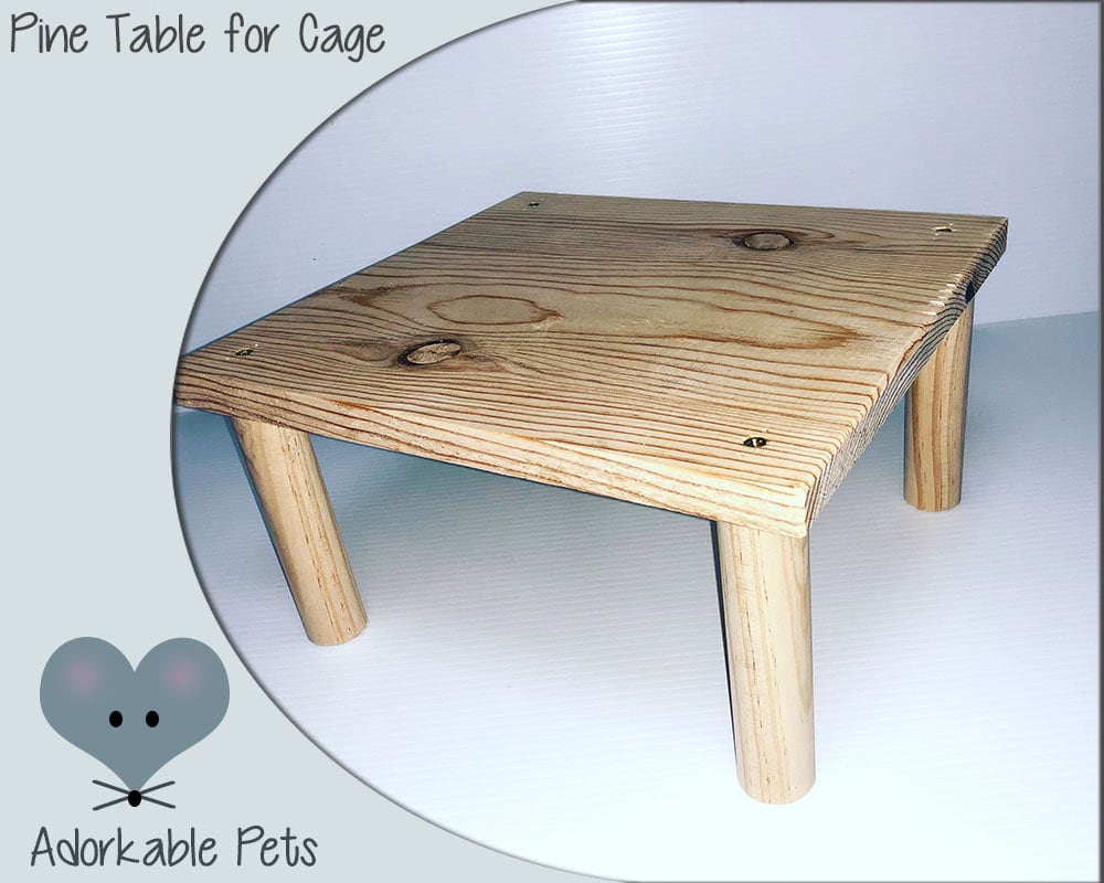 Wood Table Small Animal Table Free Standing Shelf Hamster Toy - Etsy UK