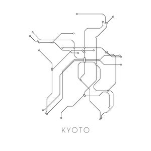 Kyoto Subway Map Print - Kyoto Metro Map Poster - Etsy