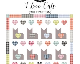 Four Cats and Friends Quilt Pattern PDF Version - Etsy