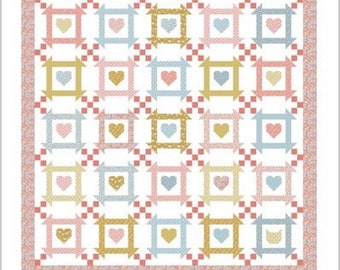 Star Crossed Love PDF Quilt Pattern Valentine Quilt | Etsy