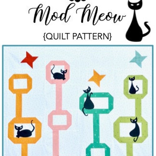 Mod Meow PDF Quilt Pattern - Etsy