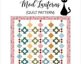 Mod Flowers PDF Quilt Pattern | Etsy