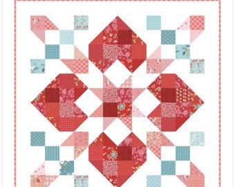 Star Crossed Love PDF Quilt Pattern, Valentine Quilt, Wallhanging - Etsy