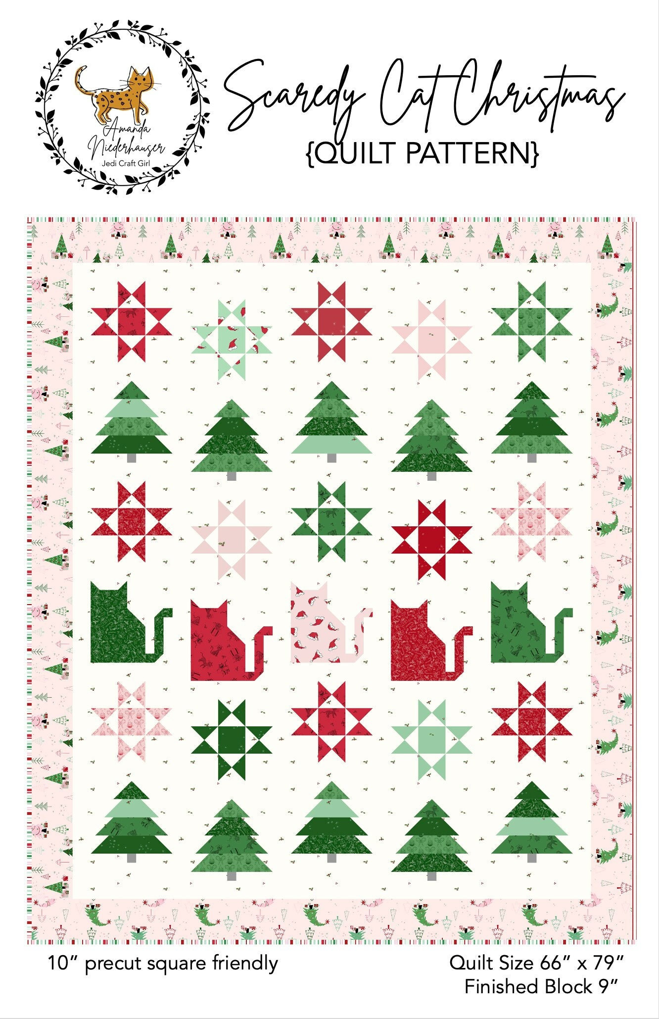 Scaredy Cat Christmas PDF Quilt Pattern - Etsy