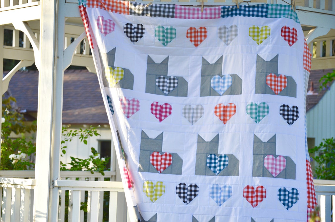 I Love Cats PDF Quilt Pattern - Etsy