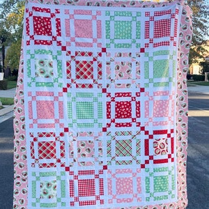 Garden Box PAPER Quilt Pattern, Fat Quarter Quilt Pattern, Digital ...