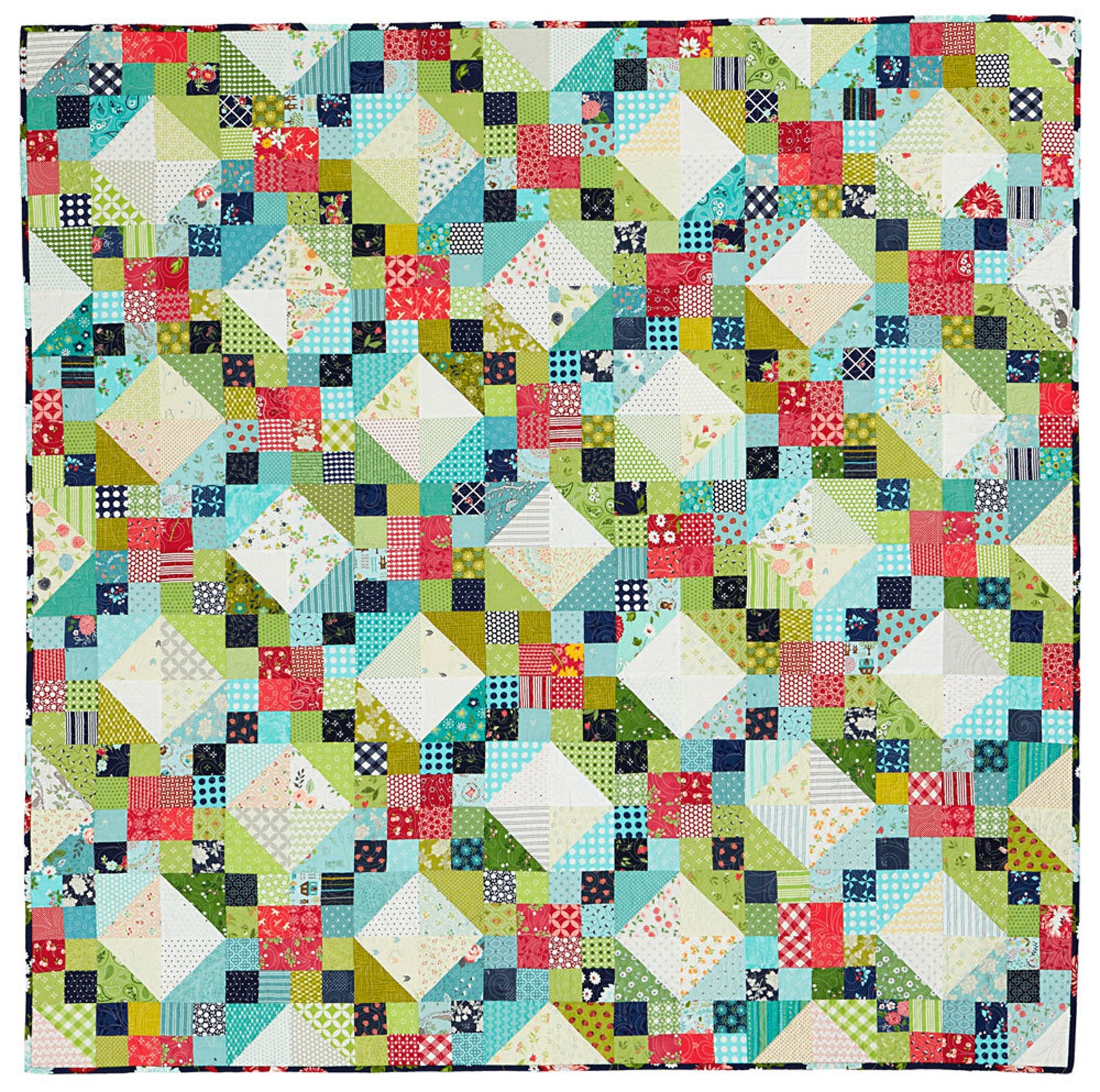 Scrappy Charm PDF Quilt Pattern, Instant DOWNLOAD - Etsy