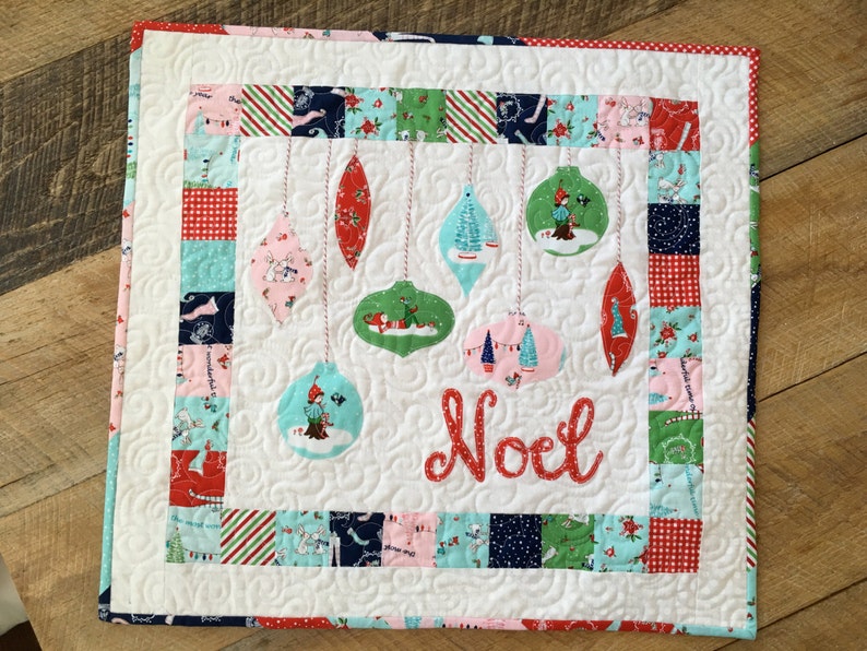 Noel Mini Quilt christmas Mini Quilt PDF Quilt Pattern - Etsy