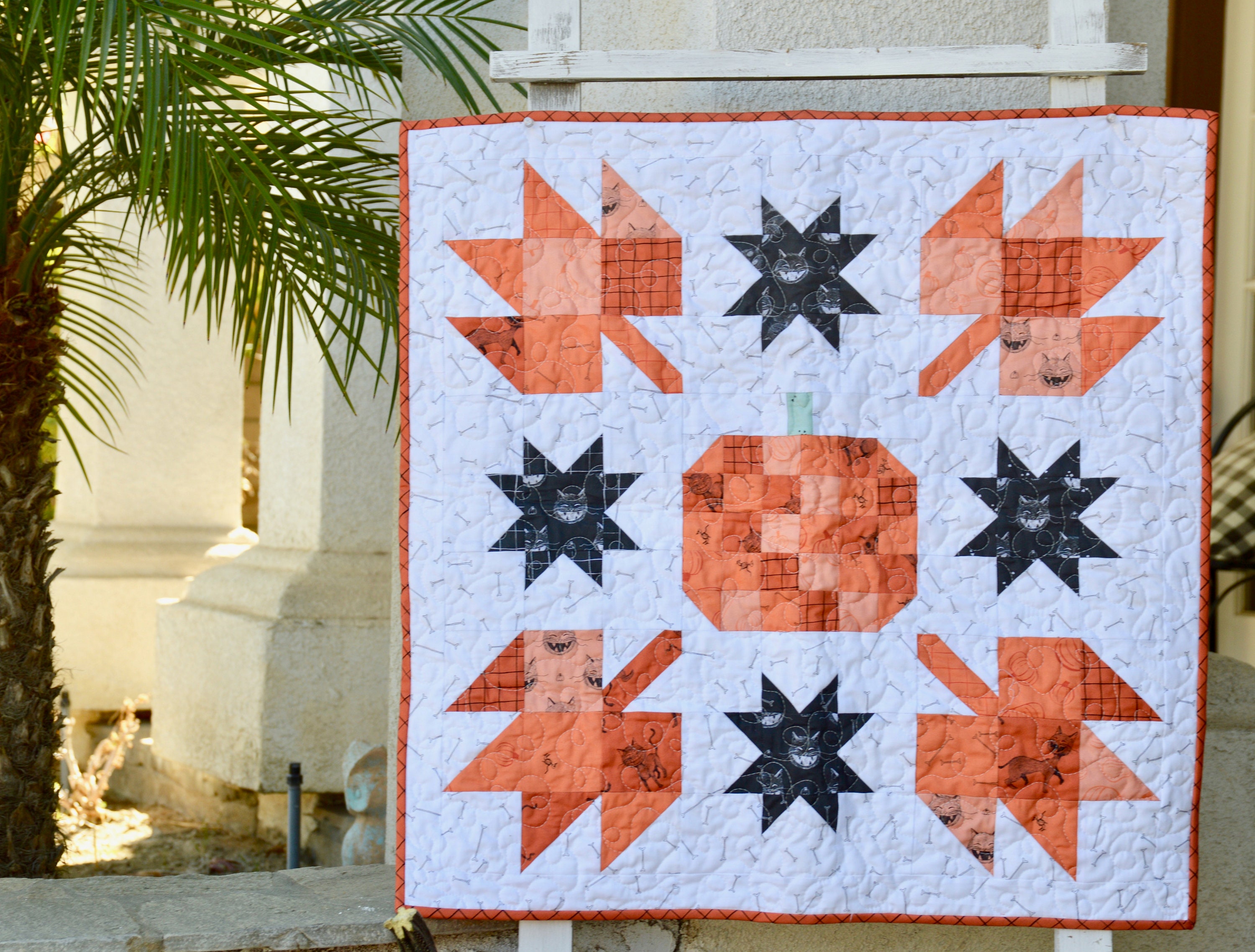 Pumpkin Mini Quilt PDF Quilt Pattern Instant DOWNLOAD | Etsy