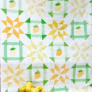 Lemon Fresh Quilt Pattern, PDF Quilt Pattern - Etsy