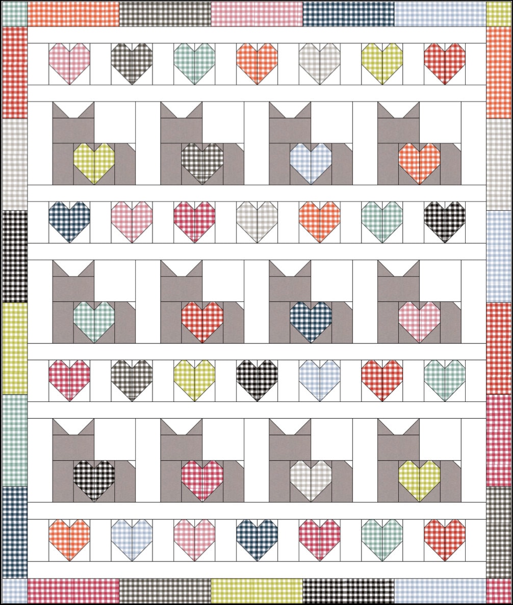 I Love Cats PDF Quilt Pattern - Etsy
