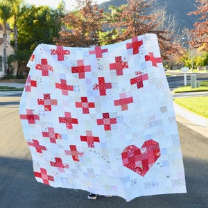 Swiss Kiss PDF Quilt Pattern, Valentine Quilt Pattern, Quilt Pattern - Etsy