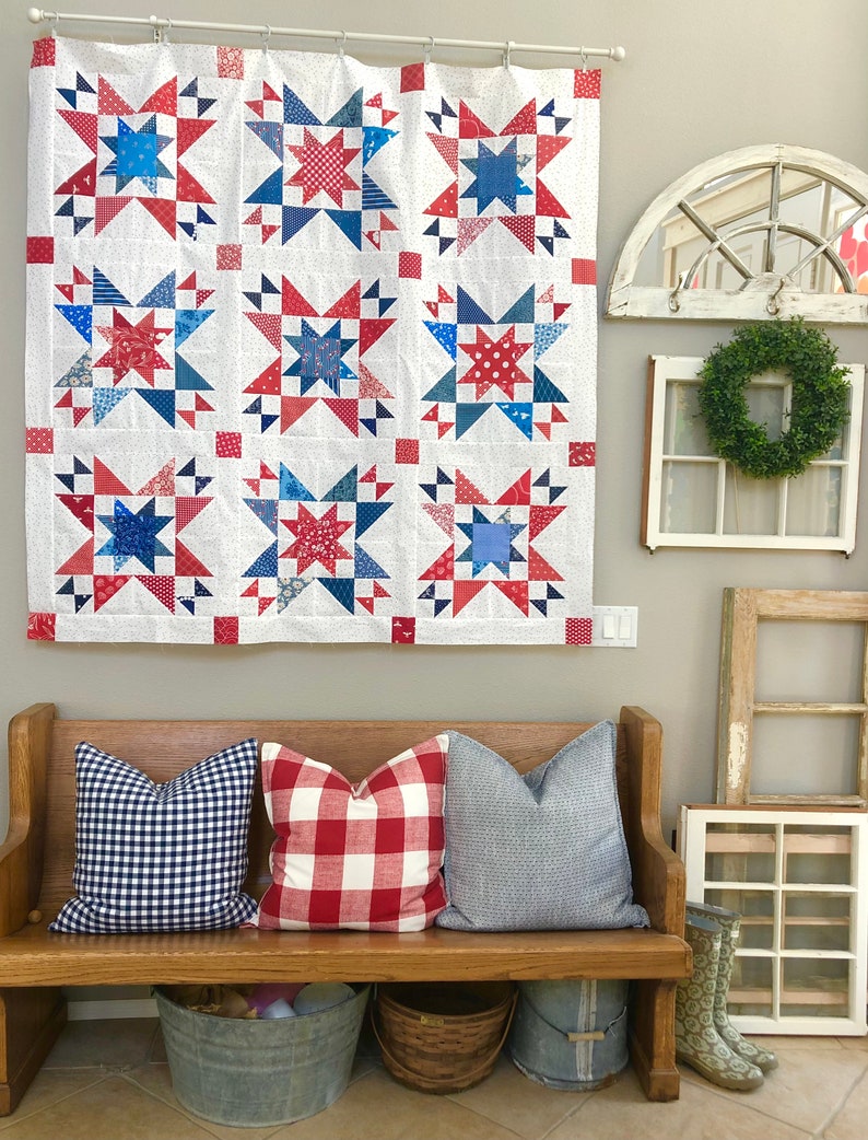 October Stars Quilt PAPER Pattern - Etsy