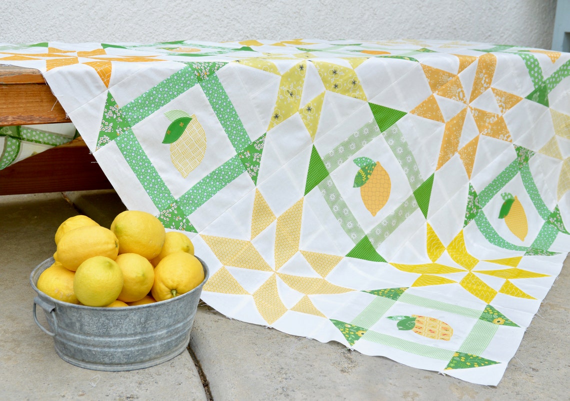 Lemon Fresh Quilt Pattern PDF Quilt Pattern - Etsy
