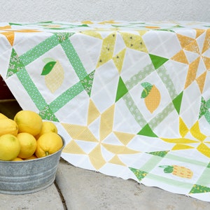 Lemon Fresh Quilt Pattern, PDF Quilt Pattern - Etsy