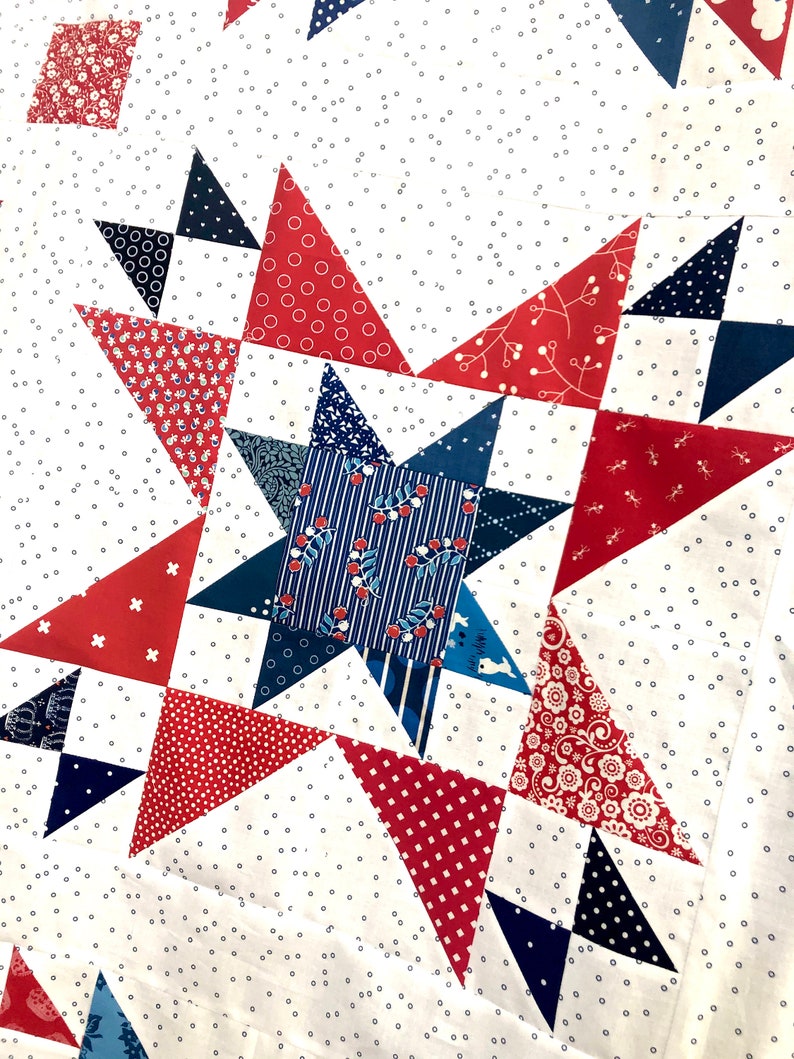 October Stars Quilt PAPER Pattern - Etsy