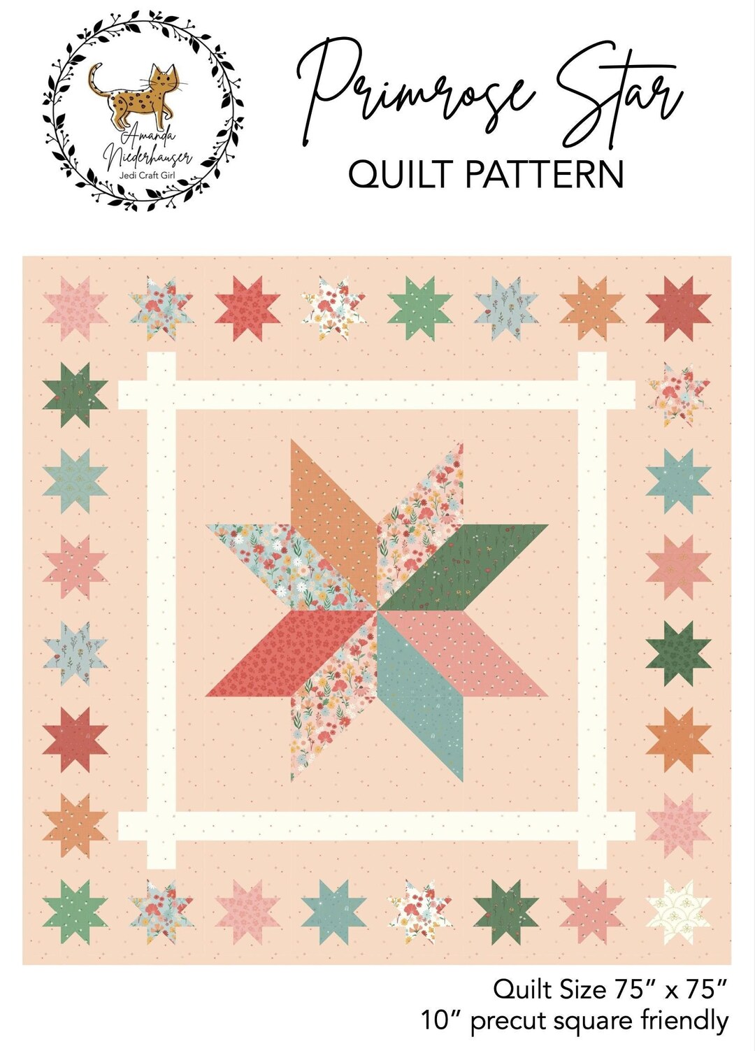 Primrose Star Quilt Pattern Digital PDF Version - Etsy