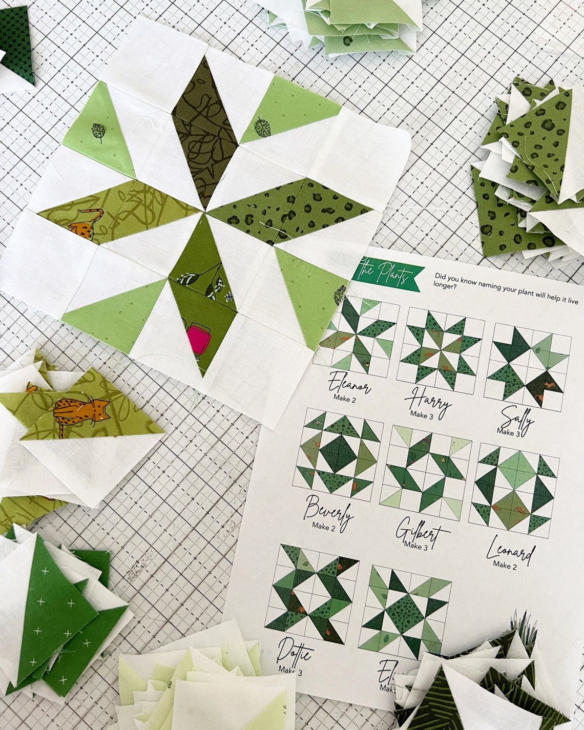 Plant Life Quilt Pattern PDF - Etsy