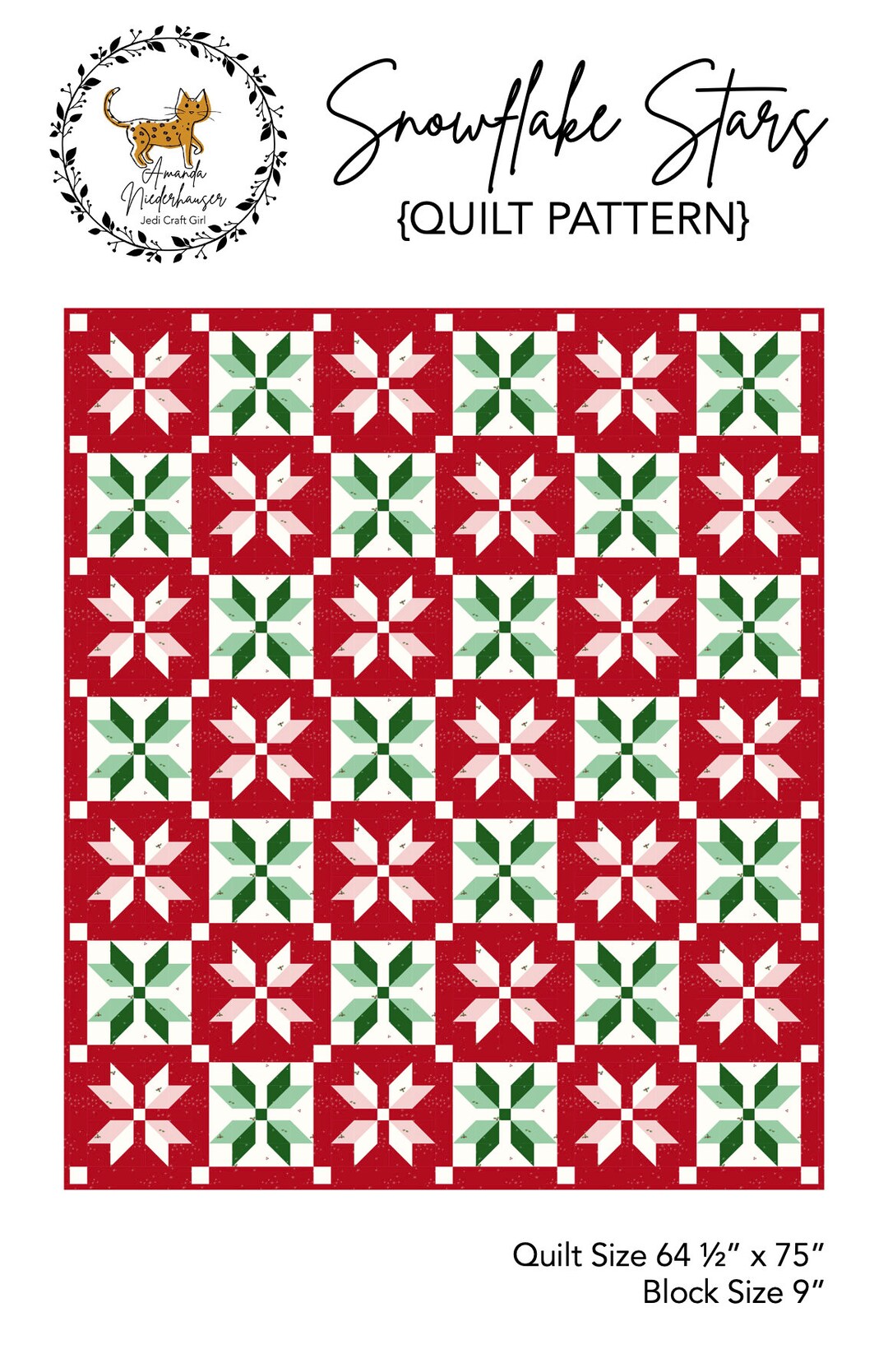 Snowflake Stars Paper Quilt Pattern - Etsy