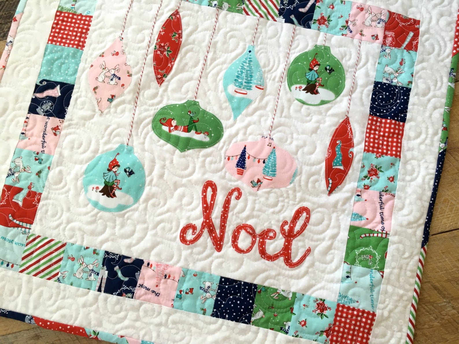 Noel Mini Quilt (christmas Mini Quilt) PDF Quilt Pattern - Etsy