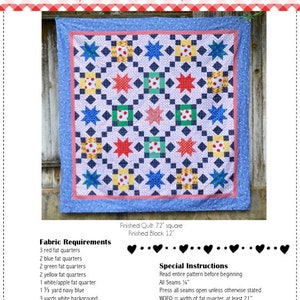 Sunny Days Quilt Pattern, PDF Quilt Pattern for Instant Download - Etsy