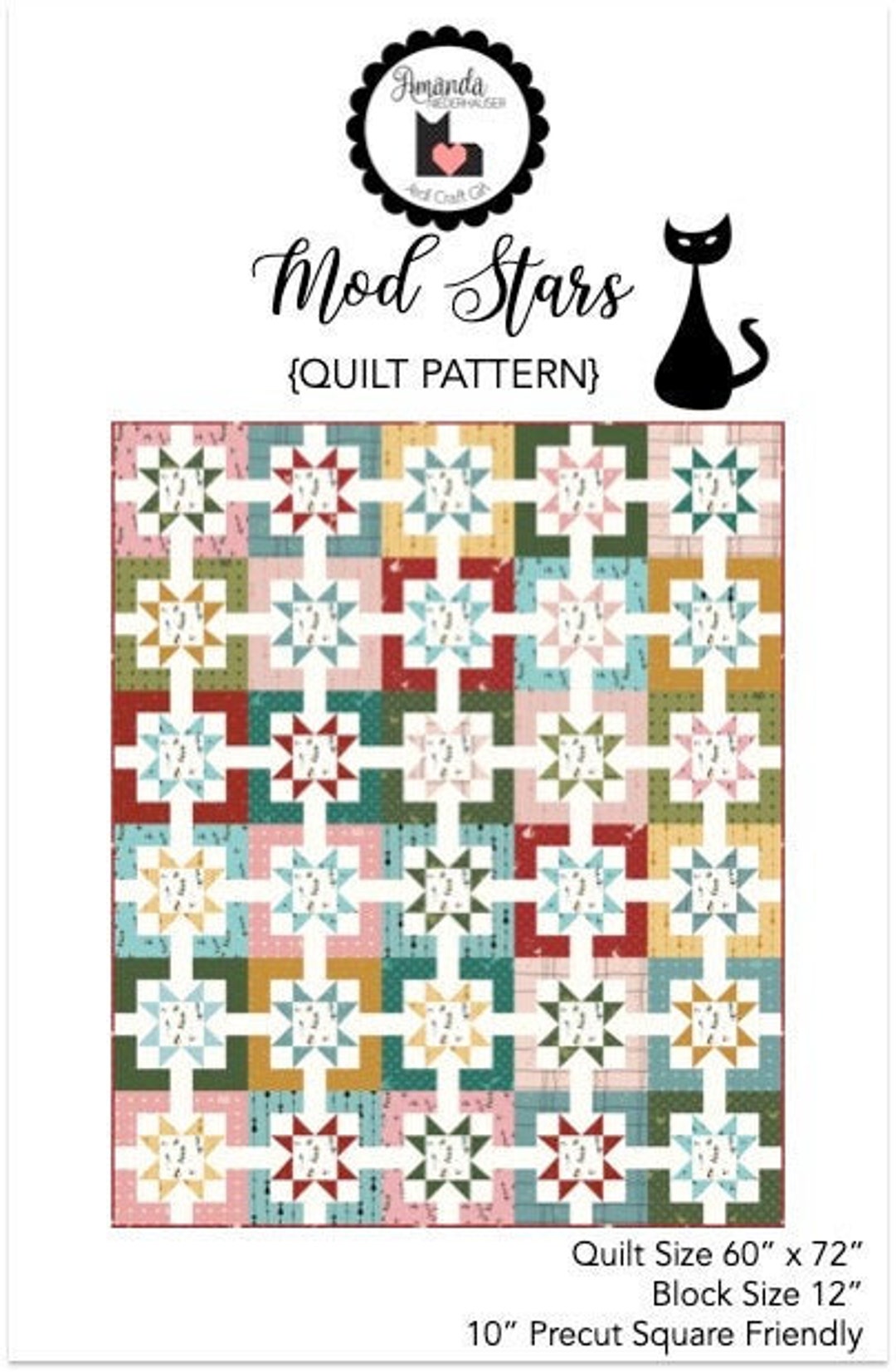 Mod Stars PDF Quilt Pattern - Etsy