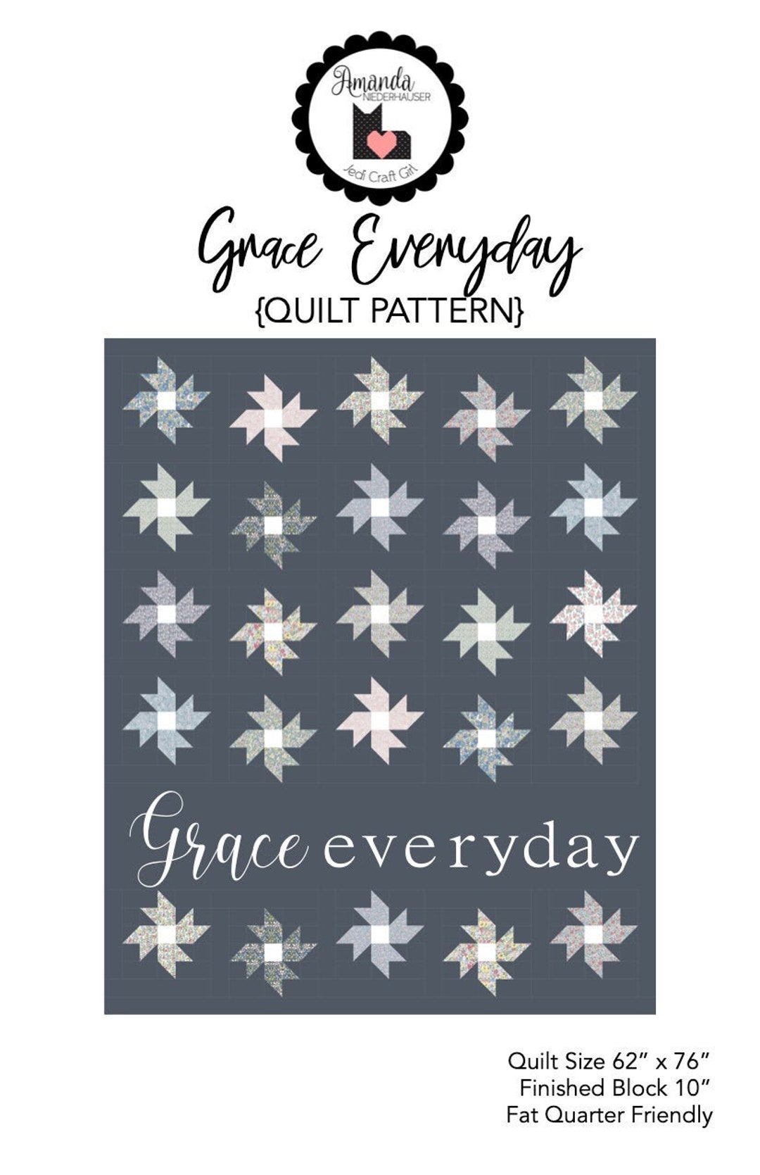 Grace Everyday Quilt Pattern, PDF Download Quilt Pattern - Etsy