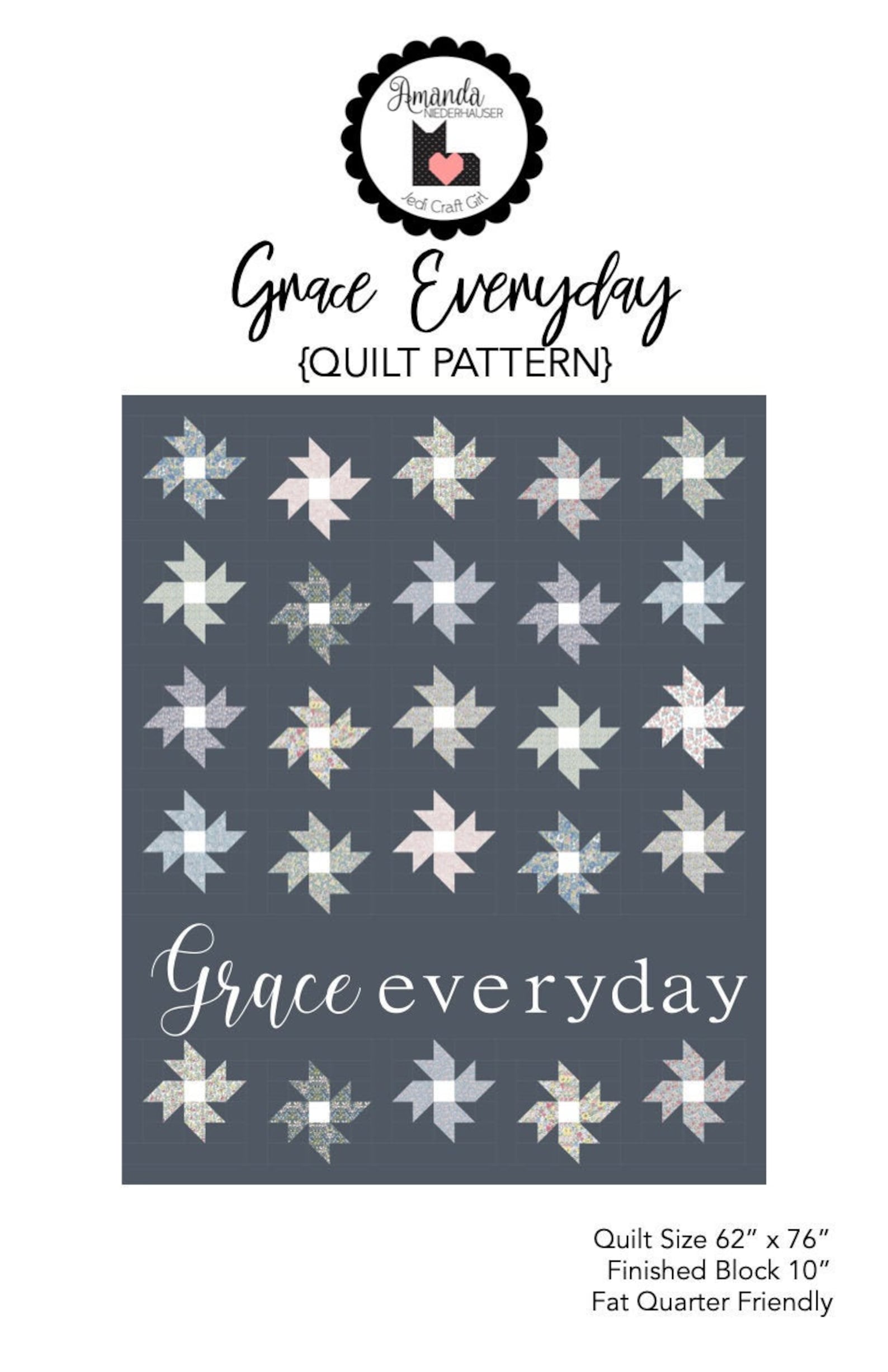 Grace Everyday Quilt Pattern, PDF Download Quilt Pattern - Etsy