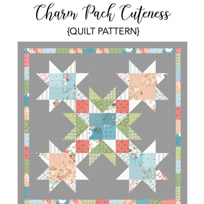 Charm Pack Quilt Pattern - Etsy
