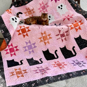 Scaredy Cat Quilt Pattern PDF With Bonus GHOST Pattern - Etsy