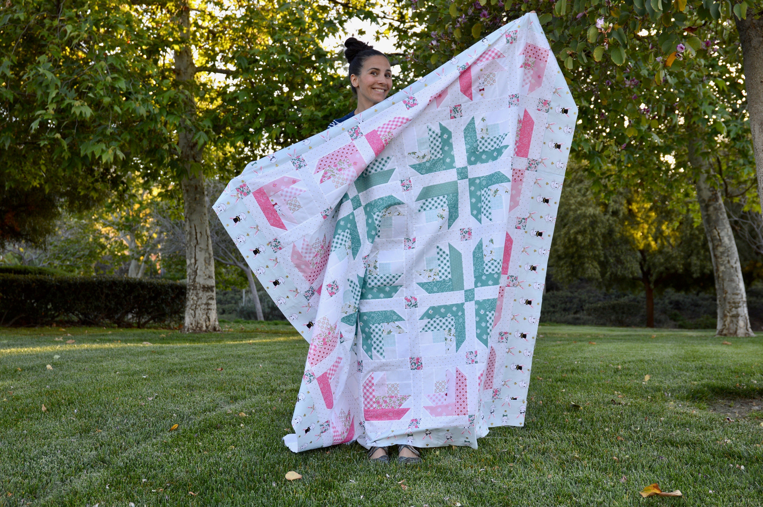 Hello Springtime Quilt Pattern, PDF Quilt Pattern, Spring Quilt - Etsy ...
