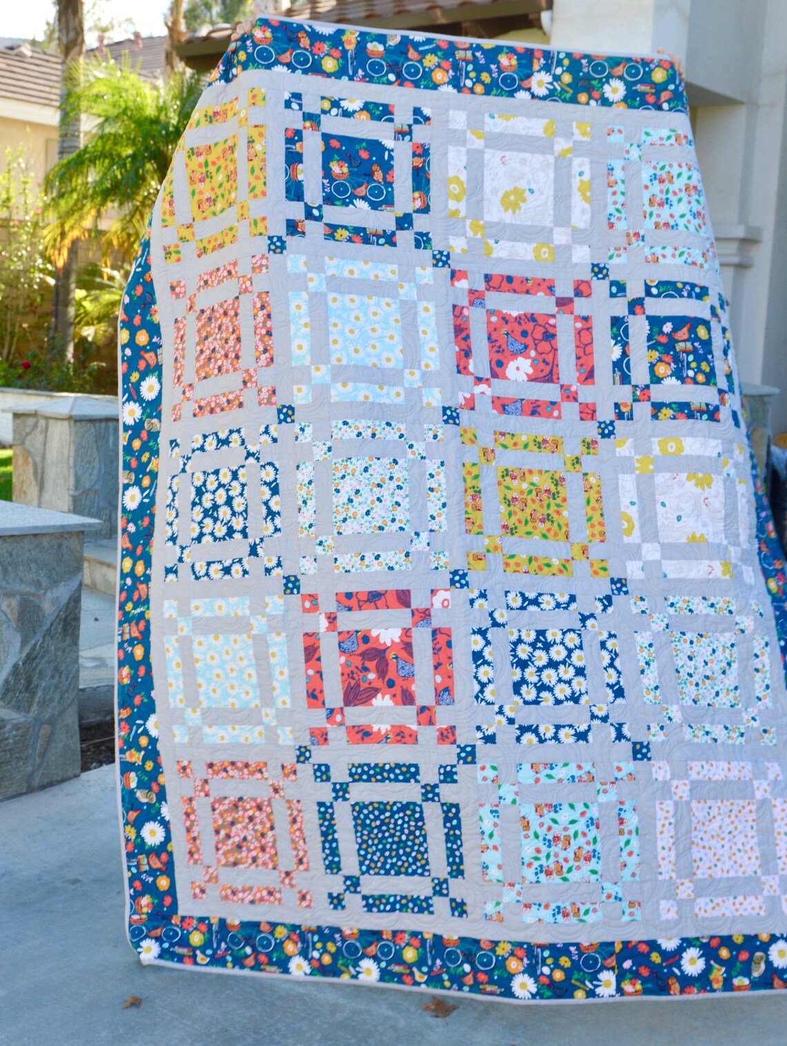 Garden Box PAPER Quilt Pattern Fat Quarter Quilt Pattern - Etsy