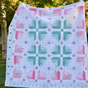 Hello Springtime Quilt Pattern, PDF Quilt Pattern, Spring Quilt - Etsy