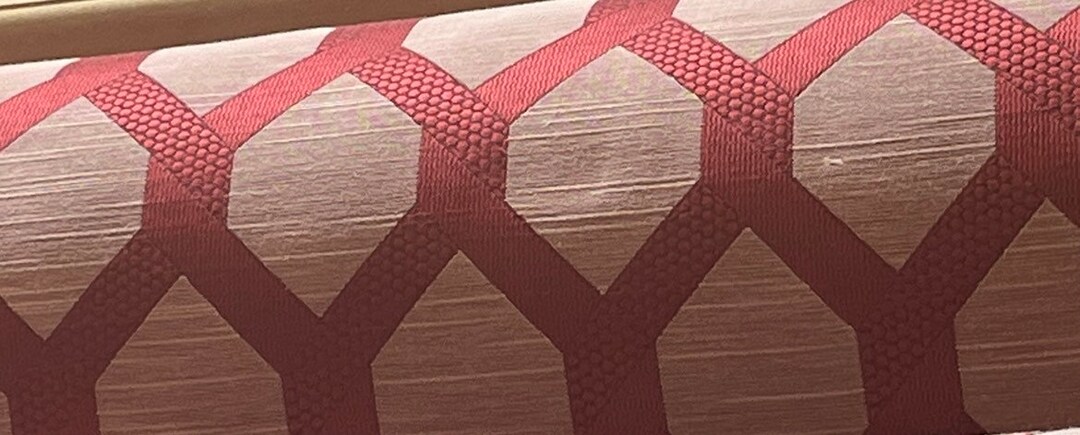 Red Geometric Pattern Fabric, Damask,home Decor Upholstery,drapes ...