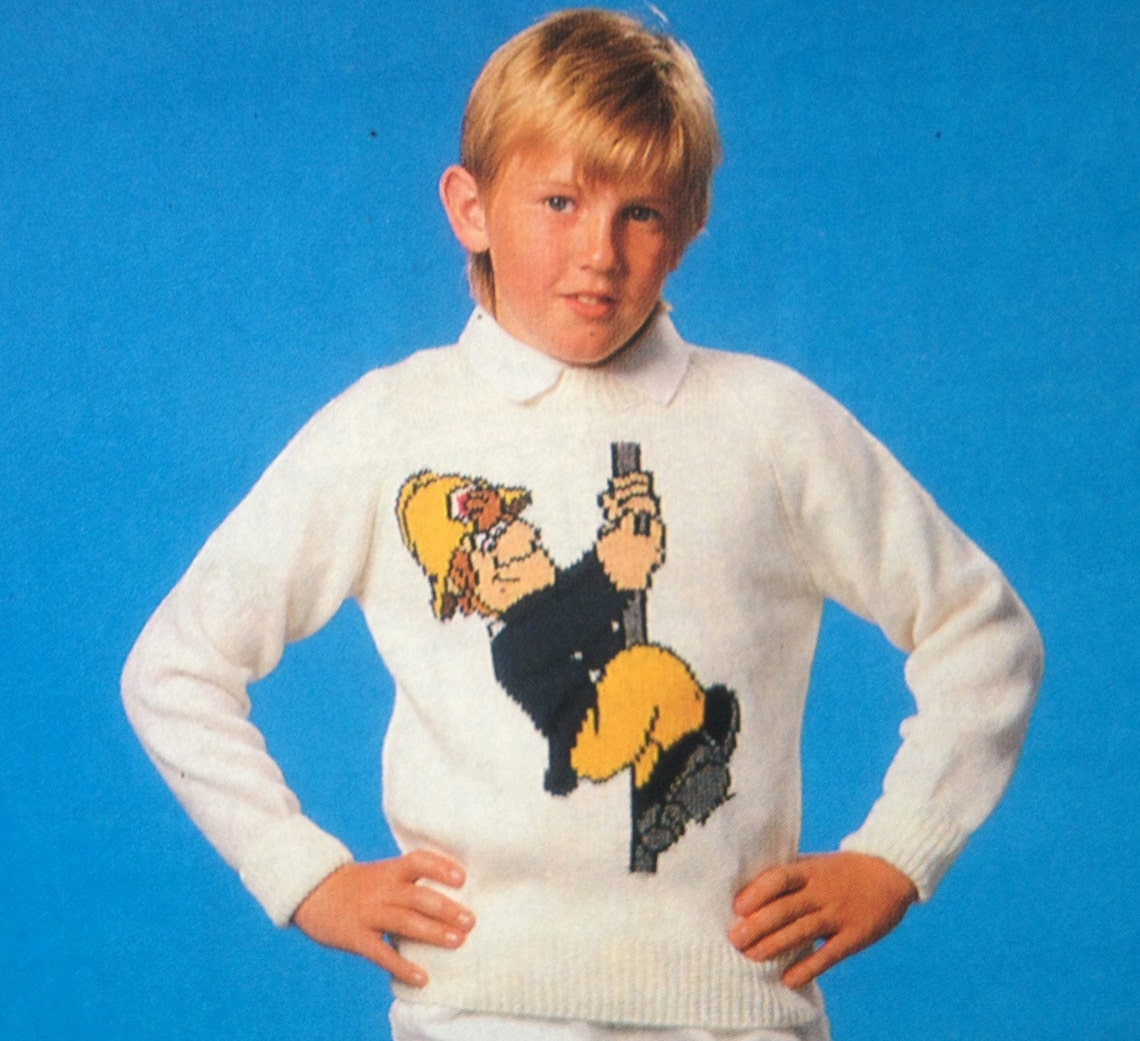 Fireman Sam Knitting Pattern Sweaters for Children and Adults Dk or 4 ...