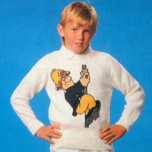 Fireman Sam Knitting Pattern Sweaters for Children and Adults Dk or 4 ...